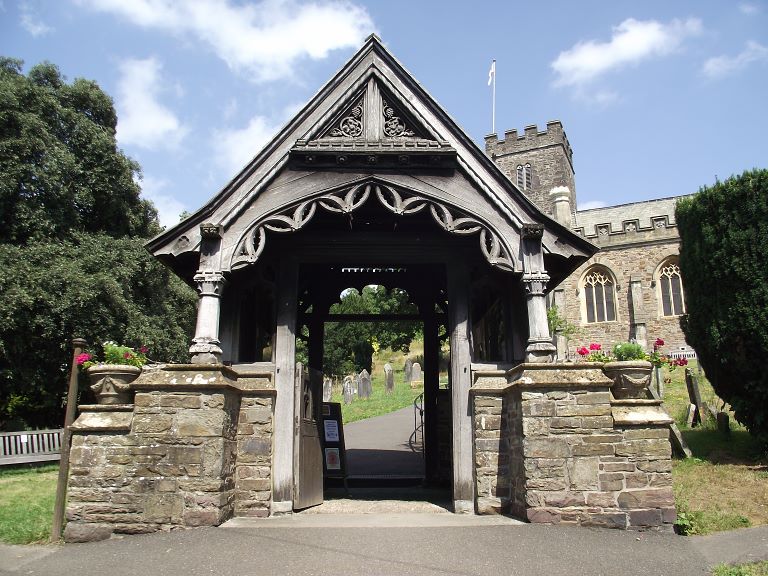 20th Century lych gate in All Saints Churchyard, Dulverton - Exmoor's ...
